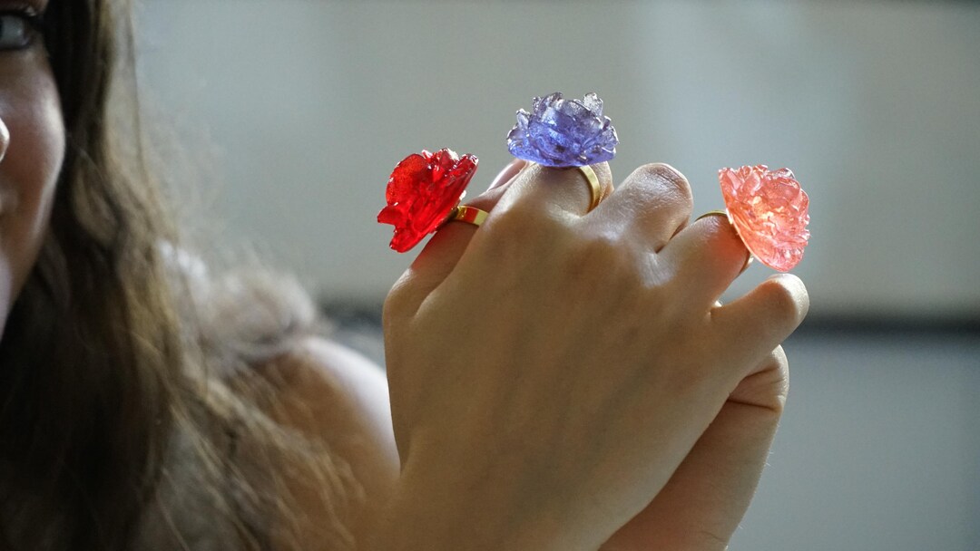 Candy Rose Ring: Flower Girl Proposal, Bridal Party Favor - Etsy