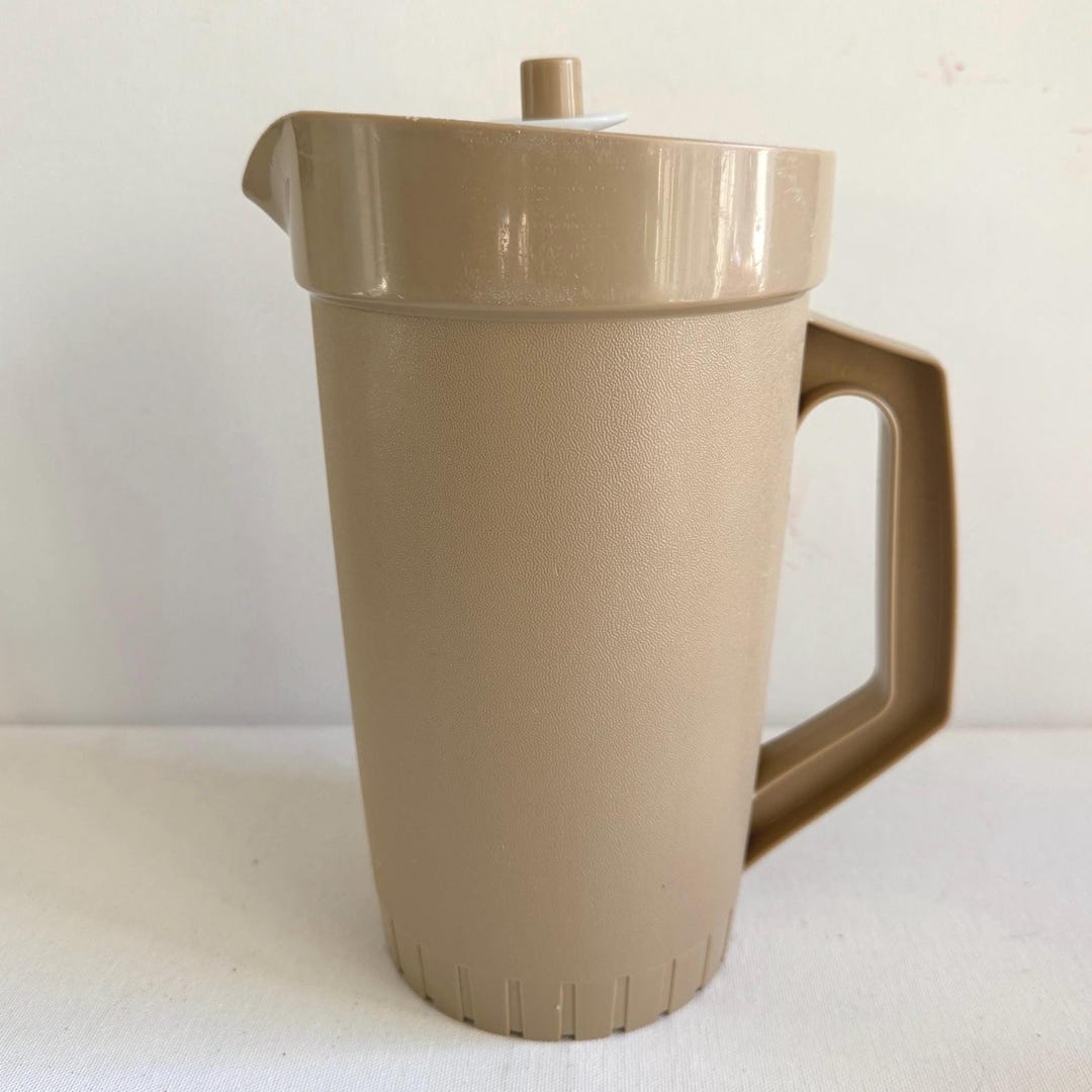 Vintage Tupperware Pitcher 800-8 With Push Button Tight Lid, 2 Quart ...