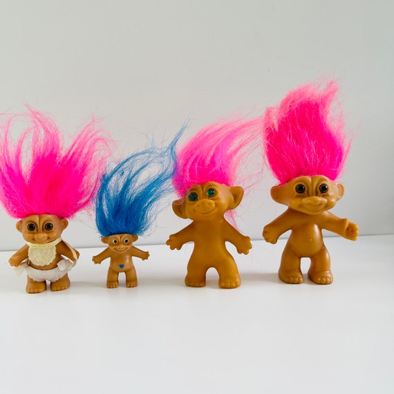 8PCS Troll Dolls, 80s' PVC Vintage Trolls Lucky Doll Action, 46% OFF