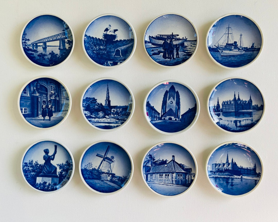 Royal Copenhagen Denmark Small Collectible Plates, Trinket Dishes ...