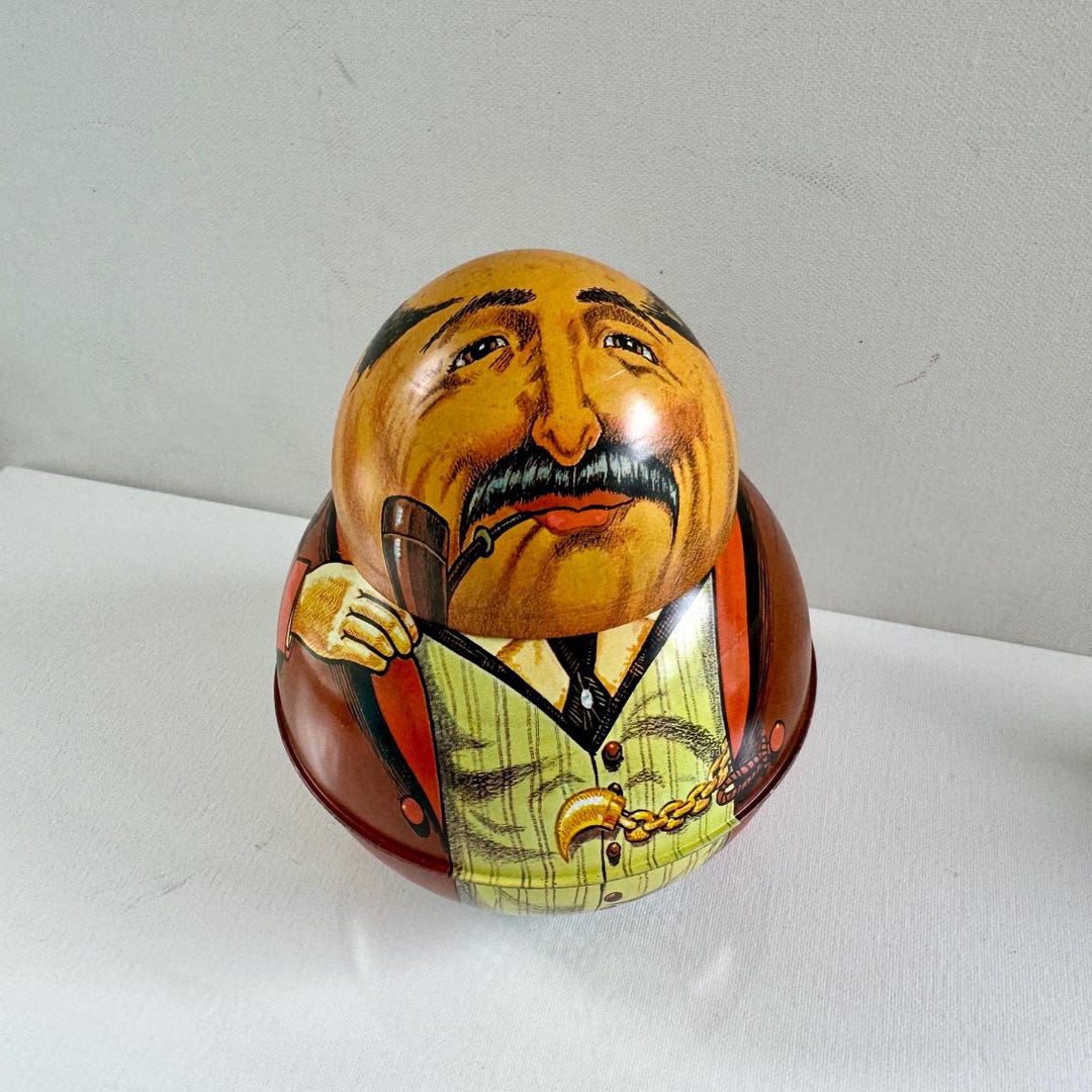1979 Roly Poly Tin, the Businessman by Bristol Ware - Etsy