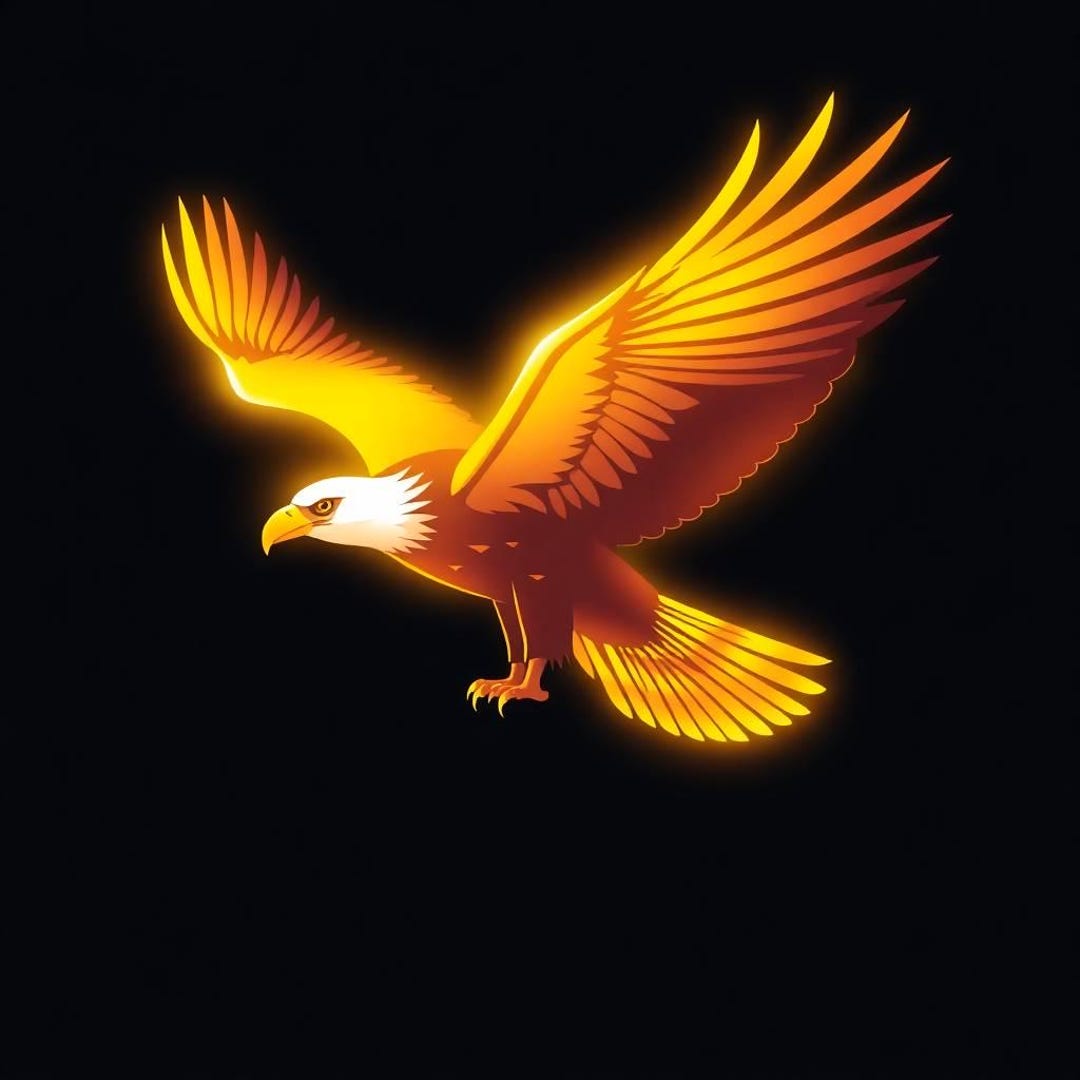 Wings Unleashed—minimal Line Art Eagle - Etsy