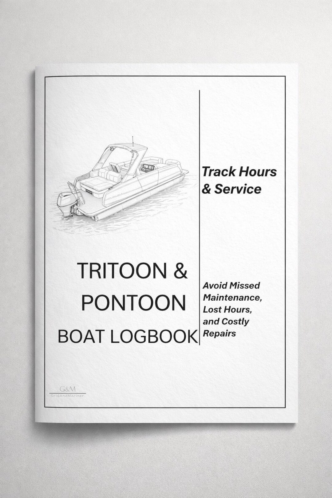 Pontoon and Tri-toon Boat Maintenance Logbook | Motor and Trailer Parts ...