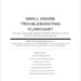 Small Engine Troubleshooting Flowchart PDF | DIY Repair Guide for ...