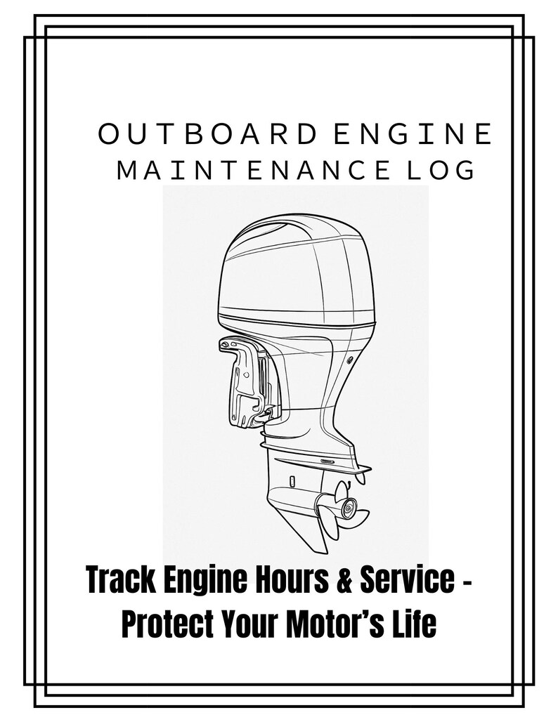 Boat Maintenance Logbook | Printable DIY Boating Checklist | Boat ...
