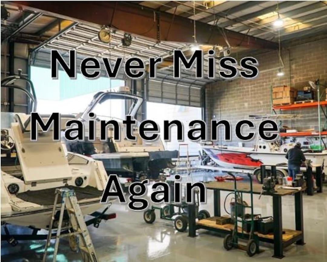 Boat Maintenance Logbook Printable | Engine Hours & Service Tracker ...