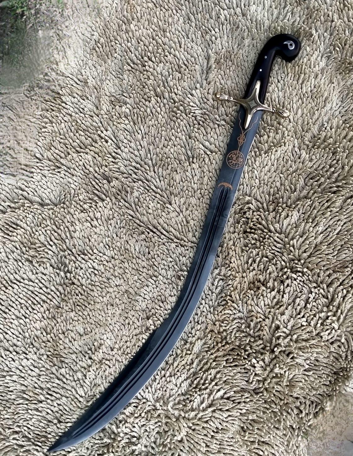 Handmade Islamic Ottoman Khliji Pala Sword: High Carbon Steel, Vengai ...