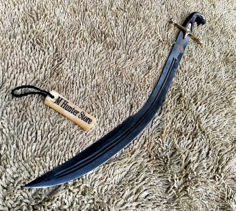 Handmade Islamic Ottoman Khliji Pala Sword: High Carbon Steel, Vengai ...