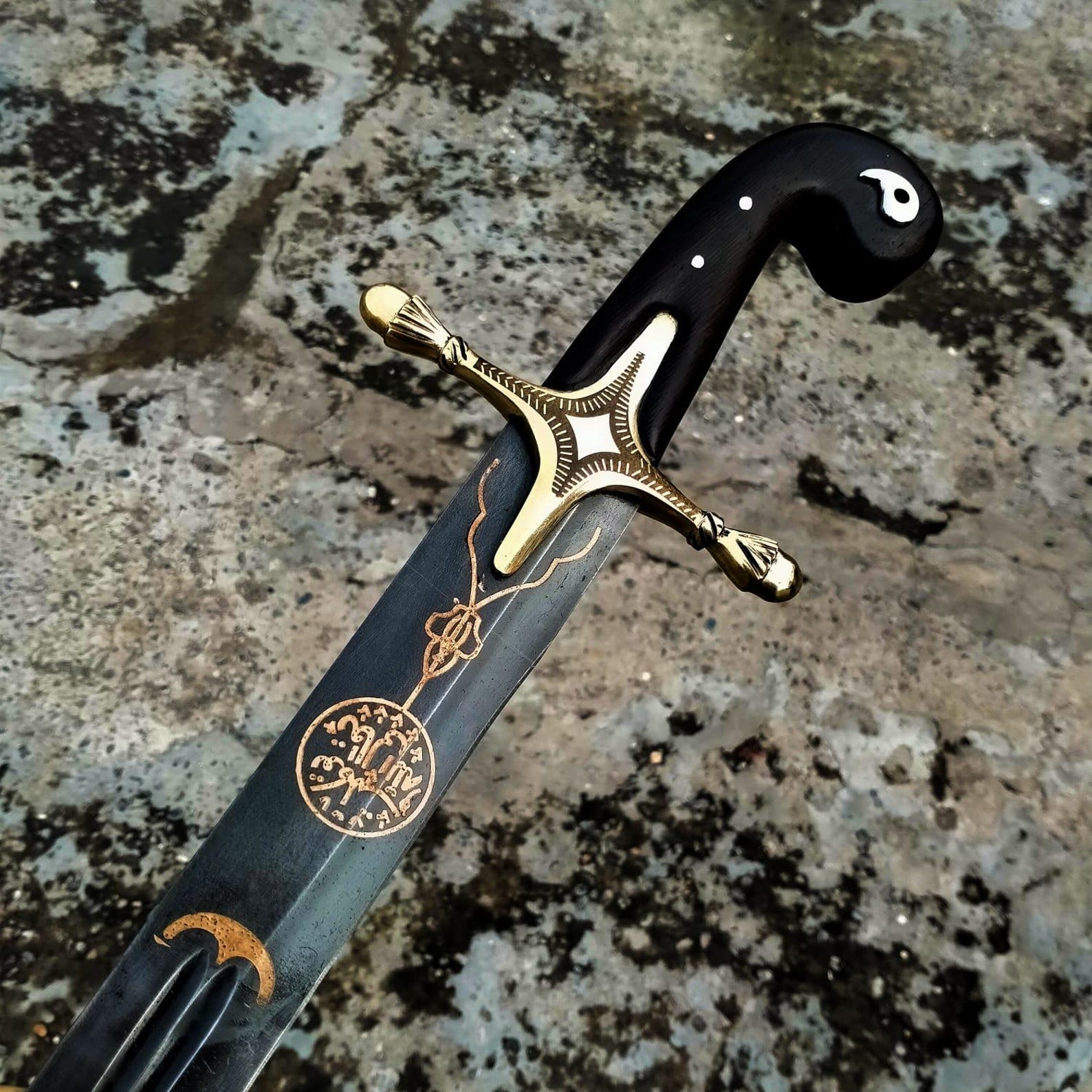 Handmade Islamic Ottoman Khliji Pala Sword: High Carbon Steel, Vengai ...