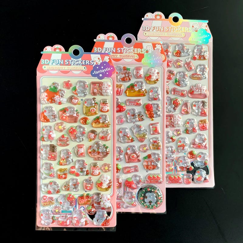 Bunny Dessert Stickers - Etsy