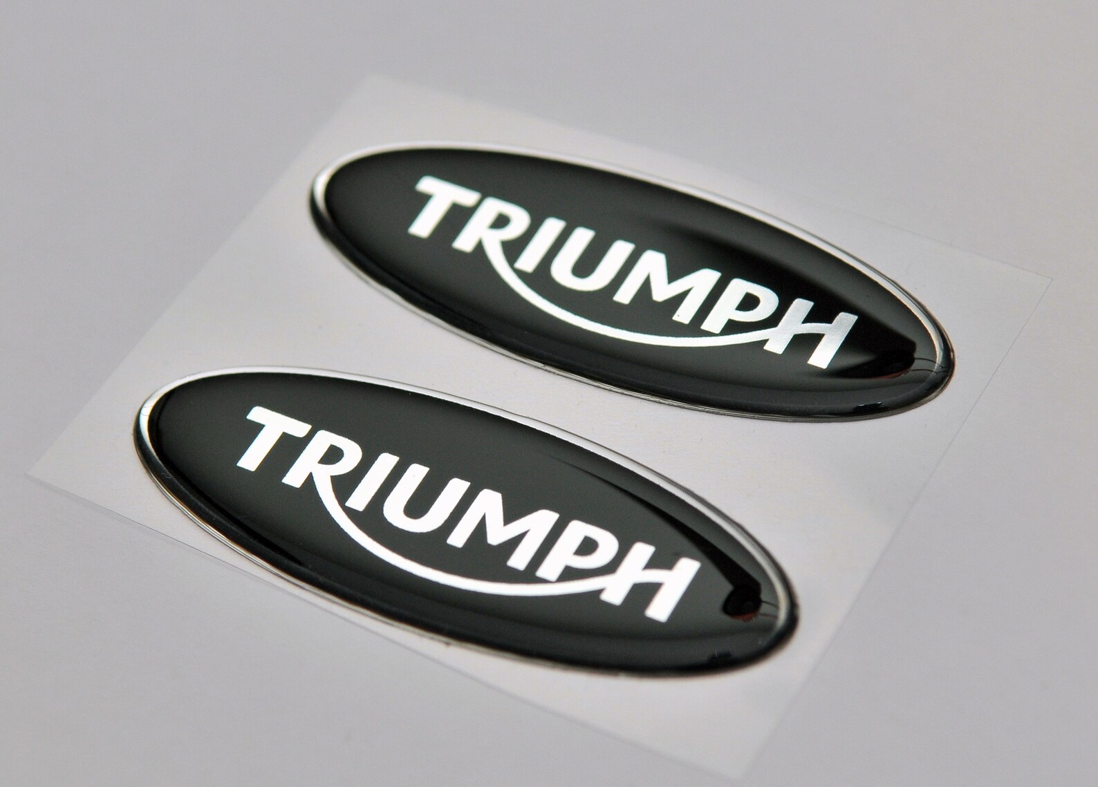 2pcs x TRIUMPH sticker 65x25 mm Domed 3D Decal logo | Etsy