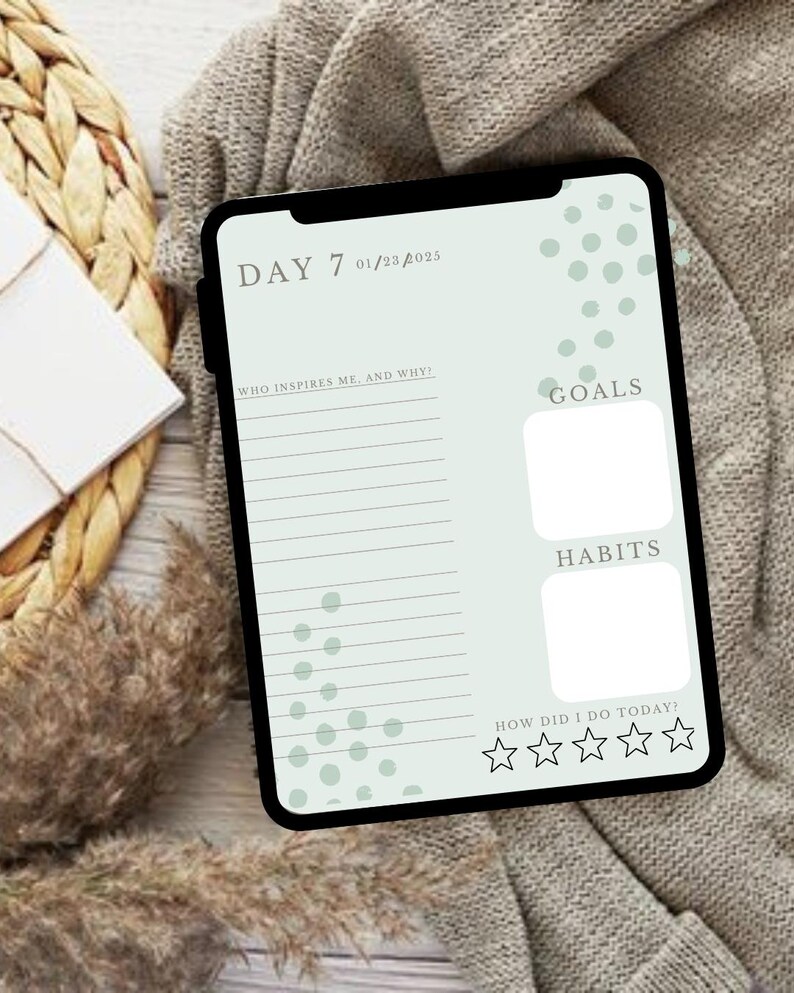 30-day Work on Me: Mint Green Self-care Workbook | Goal & Habit Tracker ...