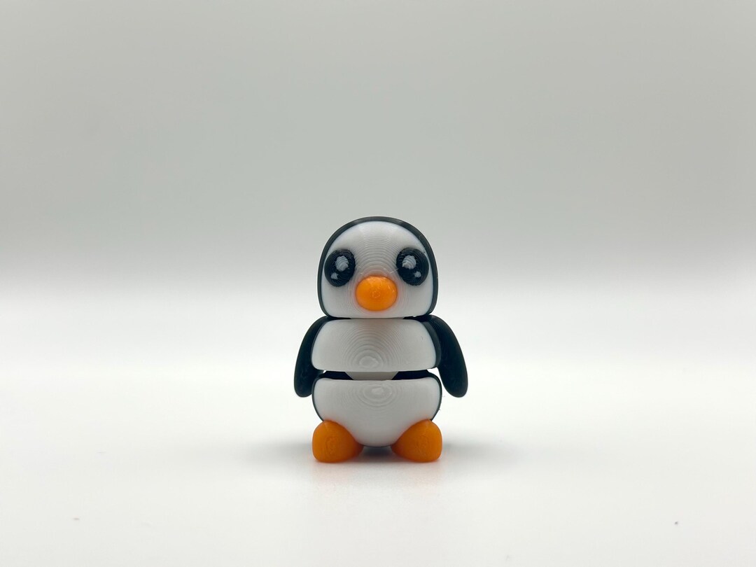 3D Printed Articulated Penguin – Flexi Fidget Toy - Etsy