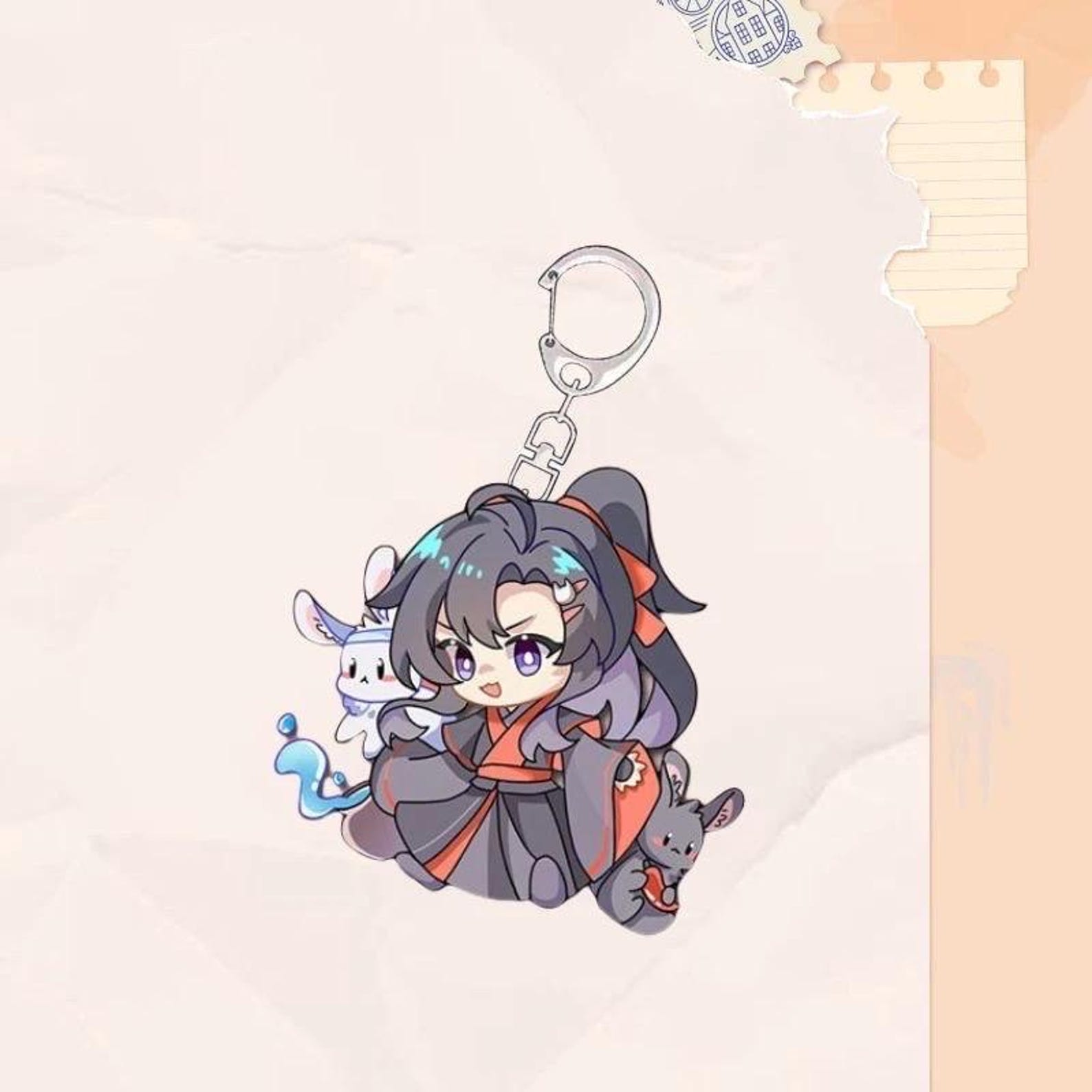 MDZS Keychains – Wei Wuxian & Lan Wangji Chibi Charms | Mo Dao Zu Shi ...