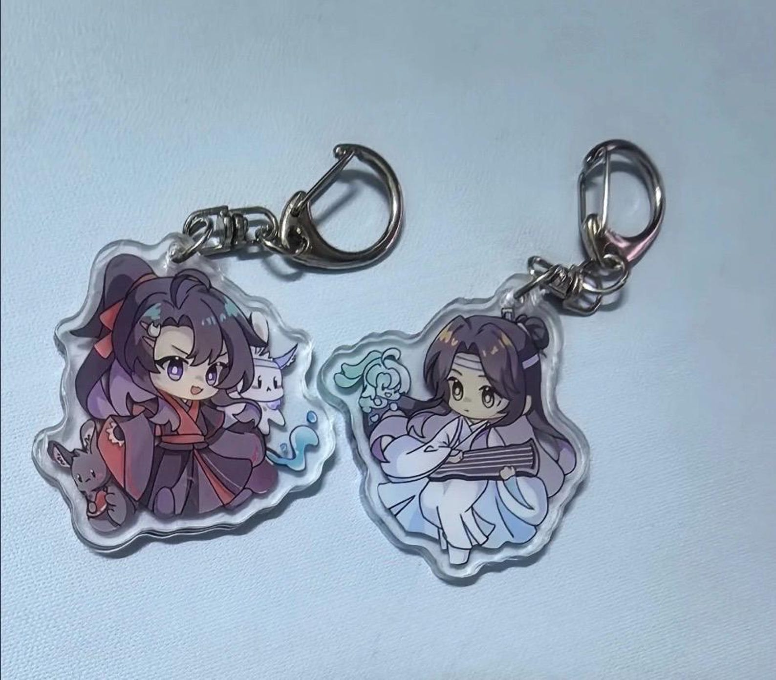 MDZS Keychains – Wei Wuxian & Lan Wangji Chibi Charms | Mo Dao Zu Shi ...