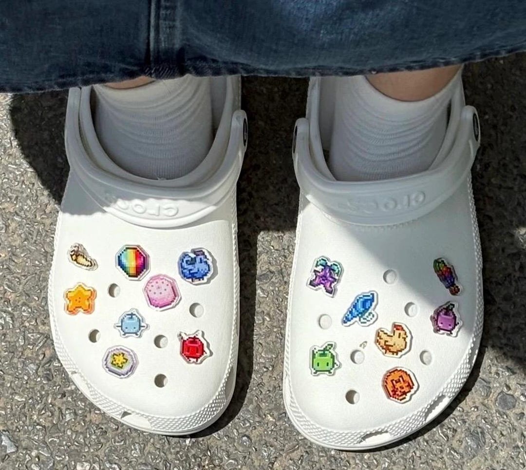 Stardew Valley Inspired Jibbitz for Crocs | Kawaii Gamer Shoe Charm Set ...