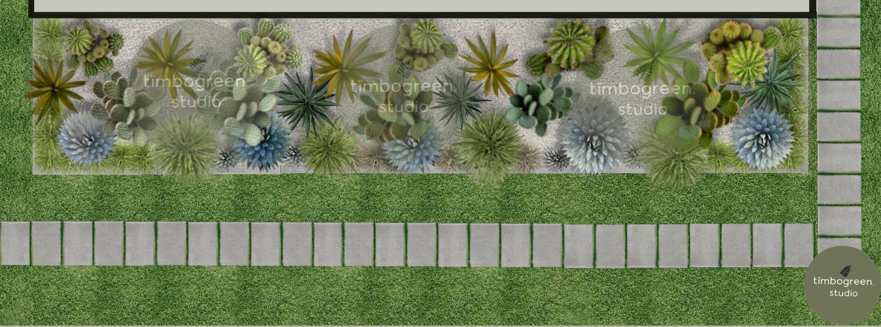 Landscape Design Desert Garden Plan | Xeriscaping Layout, Florida Texas ...