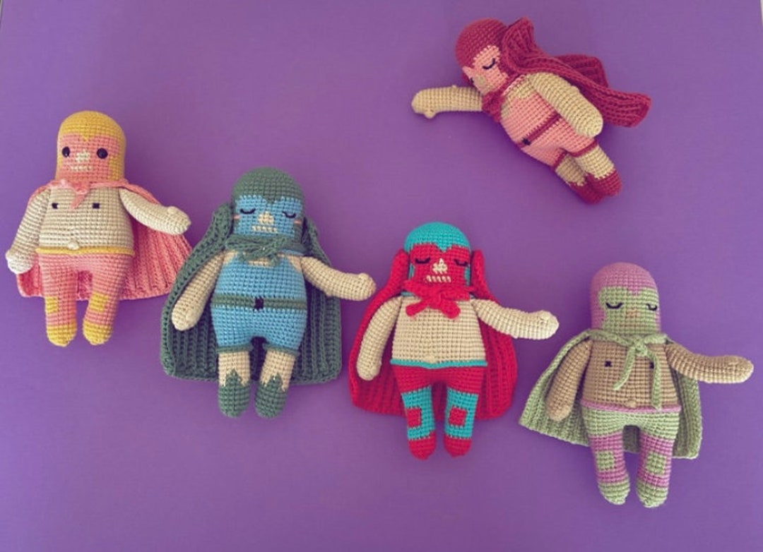 Rebecca the Fireball and Hurricane Manu Mexican Luchadores - Crochet ...