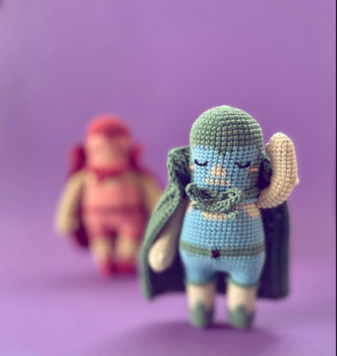 Rebecca the Fireball and Hurricane Manu Mexican Luchadores - Crochet ...