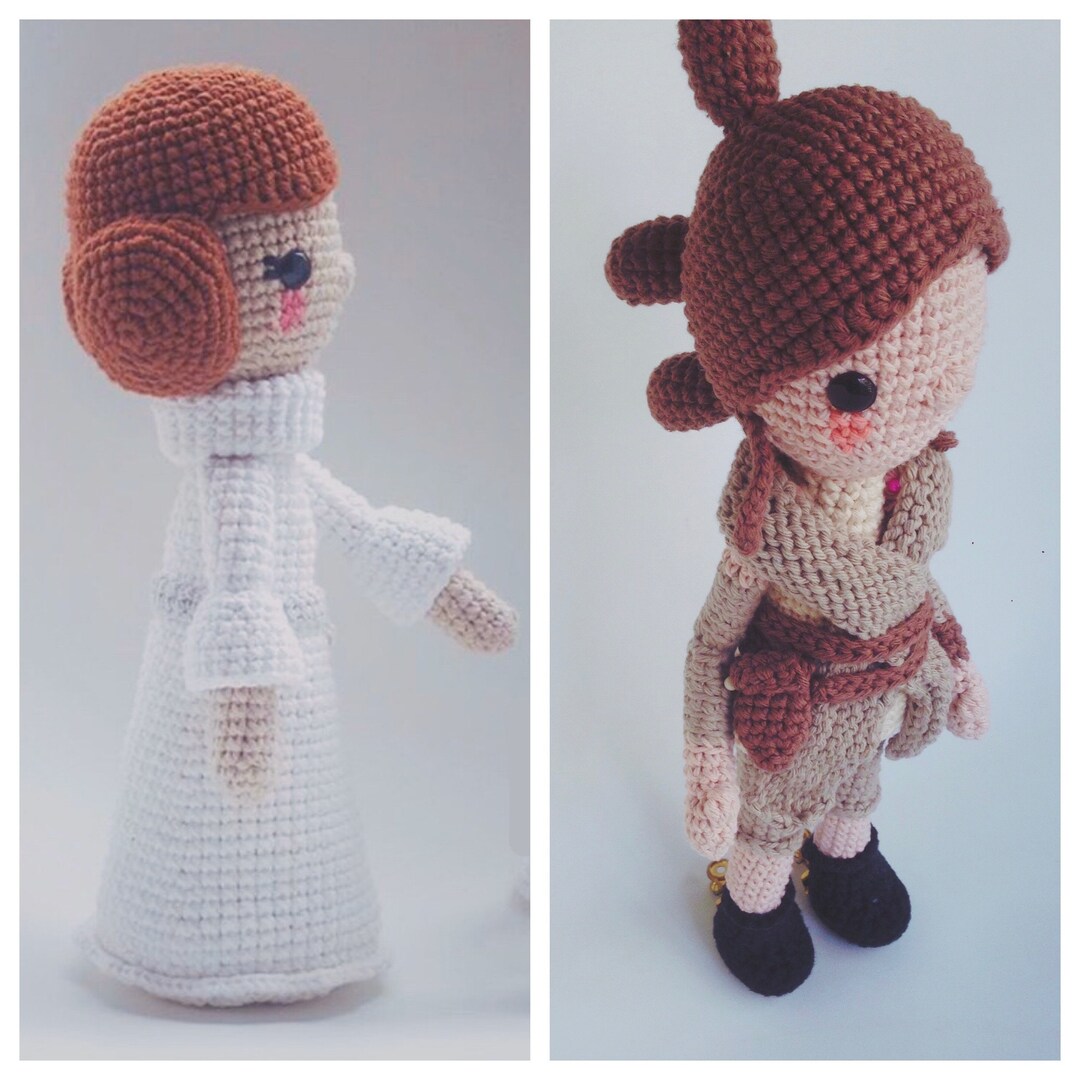 Princess Leia and Rey - Crochet Pattern/amigurumi - Etsy
