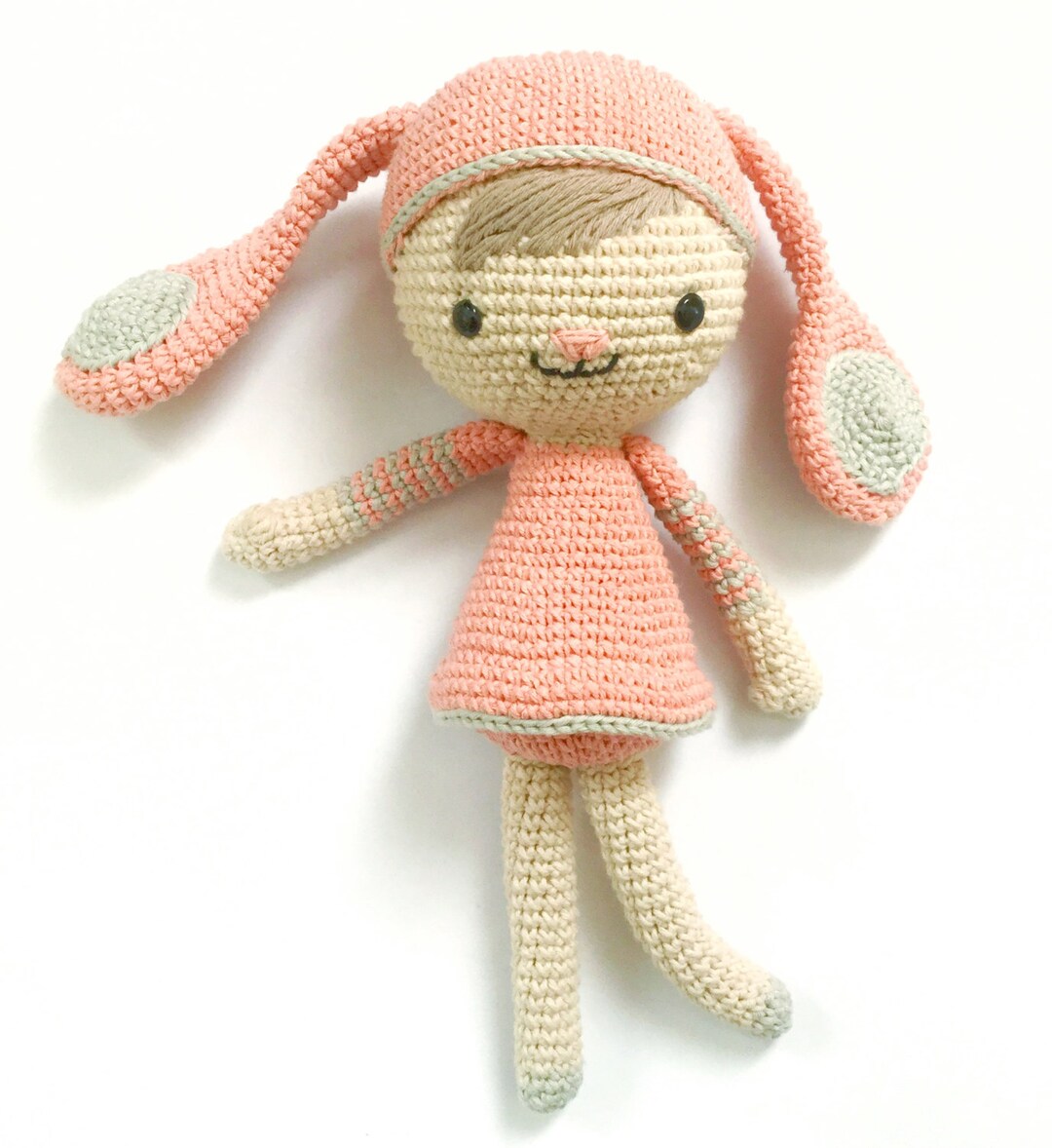 Tini, the Rabbit Girl-crochet Pattern/amigurumi - Etsy