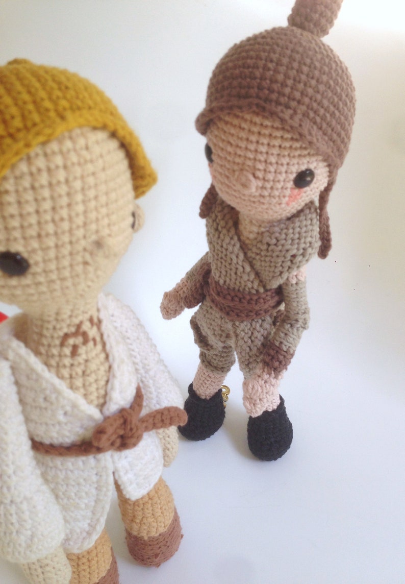 Star Wars Luke Skywalker and Rey - Crochet Pattern/amigurumi - Etsy