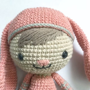 Tini, the Rabbit Girl-crochet Pattern/amigurumi - Etsy