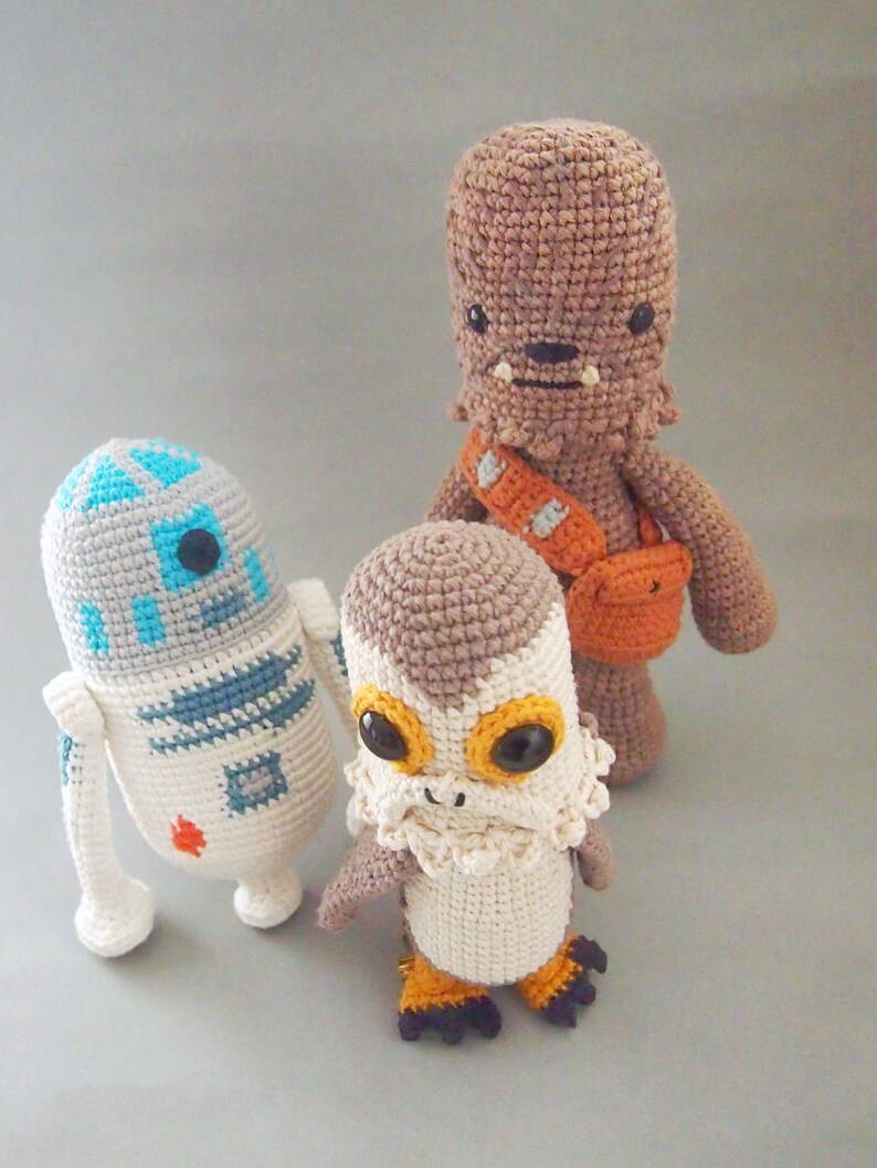 Star Wars Porg and Chewbacca Crochet Pattern/Amigurumi | Etsy