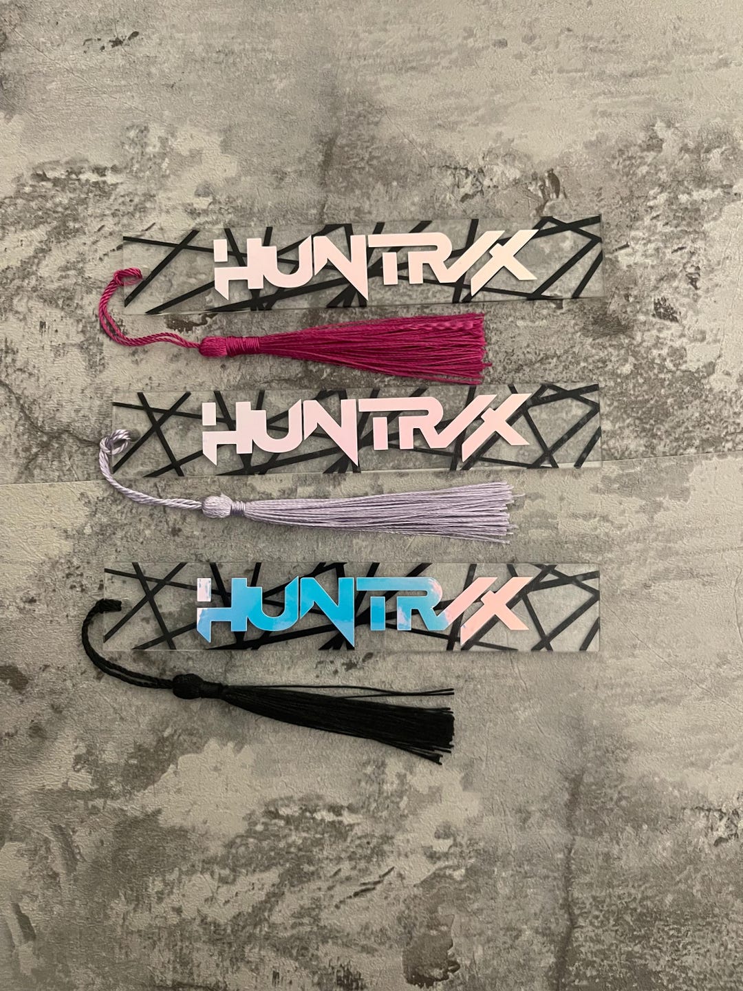 Huntrix Demon Hunters Logo Acrylic Bookmarks, K Pop, Accessorises With ...