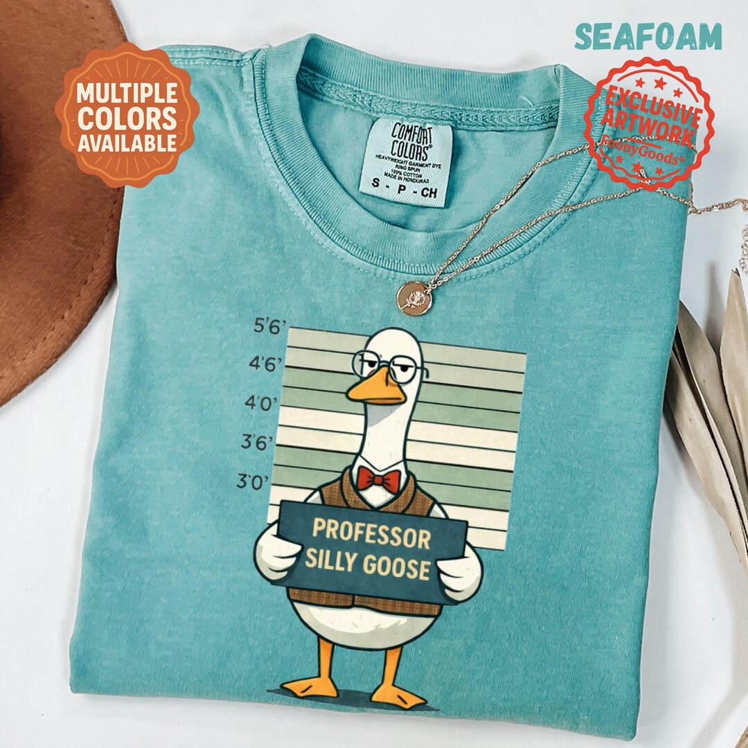 Professor Goose Shirt, Funny Teacher T-shirt, Academic Humor Tee, Silly ...