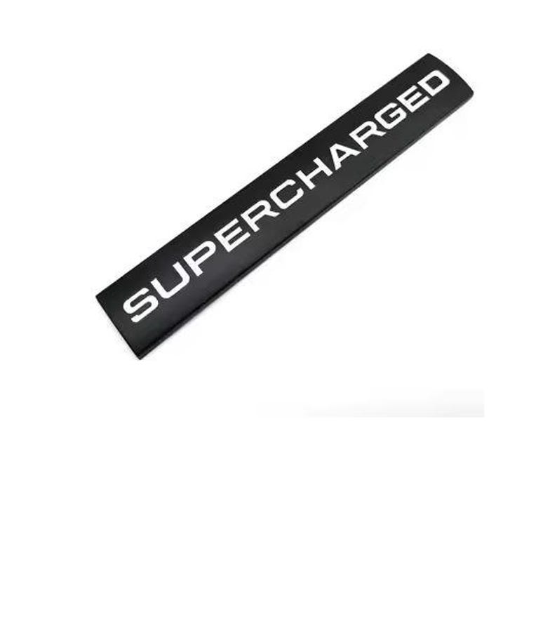 3D Metal Supercharged Logo Rear Trunk Emblem Badge - Car Sticker ...