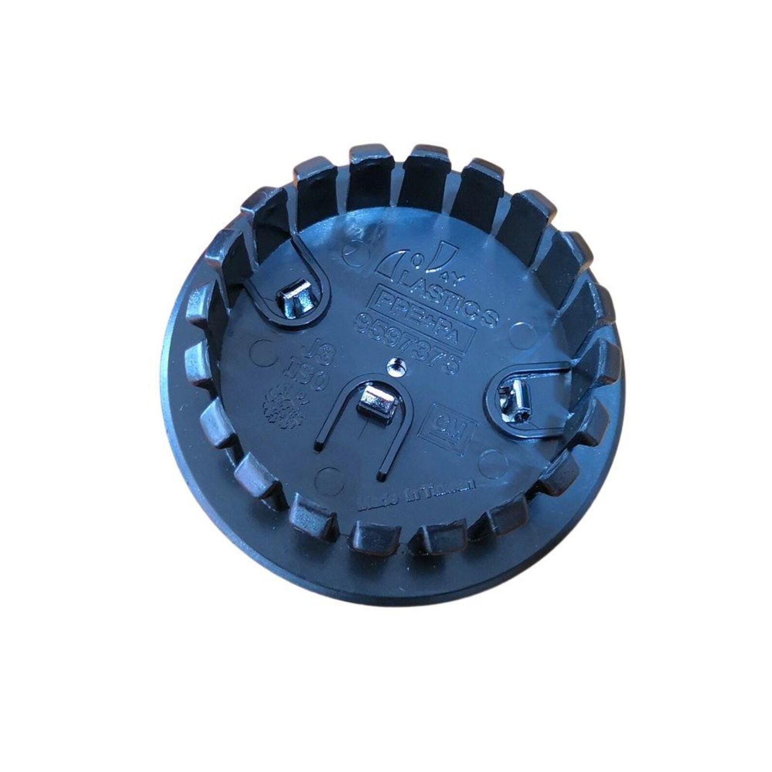 Set of 4 X Black With Black Color Logo 66mm Wheel Center Caps for ...