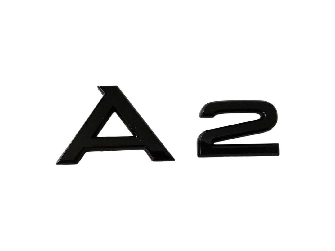 Glossy Black Rear Trunk Emblem Badge For Audi A2 Matte Black Boot Glossy Black Rear Trunk Emblem Badge For Audi A2 Matte Black Boot