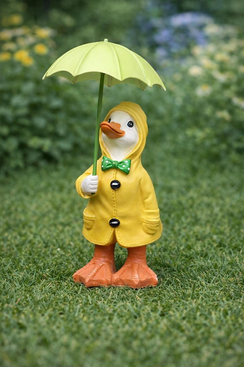 Cute Resin Ducks Umbrella Garden Statue - Etsy