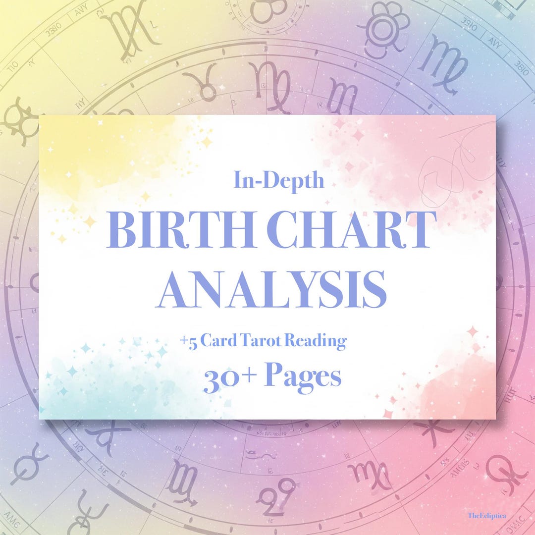 Personalized Birth Chart Analysis, 30+ Page Natal Chart Astrology ...