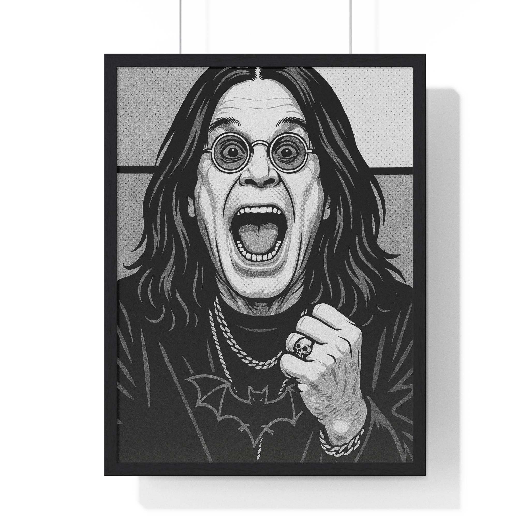 Framed Poster, Ozzy Osbourne Pop Art, Vertical Wall Art Print, Classic ...