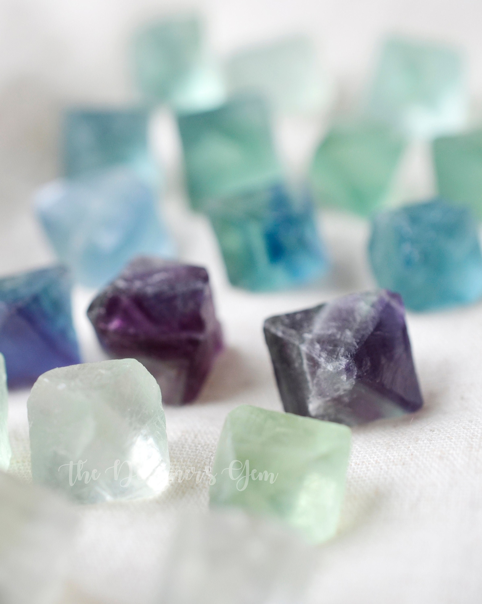 Fluorite Octahedron Crystals - Not Drilled - Rough Natural Fluorite ...