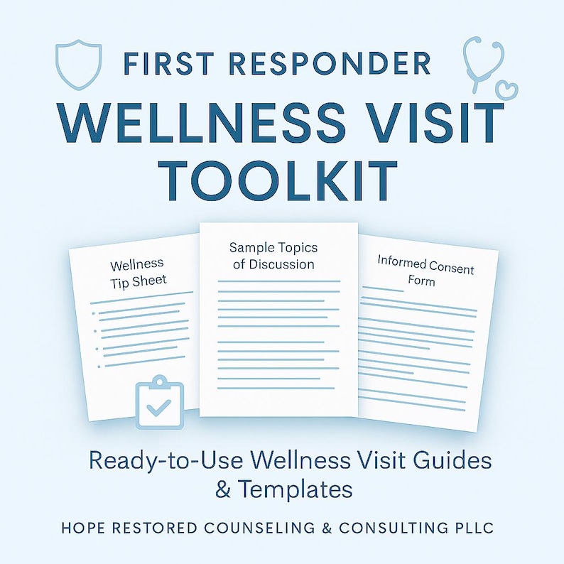 First Responder Wellness Visit Toolkit - Etsy