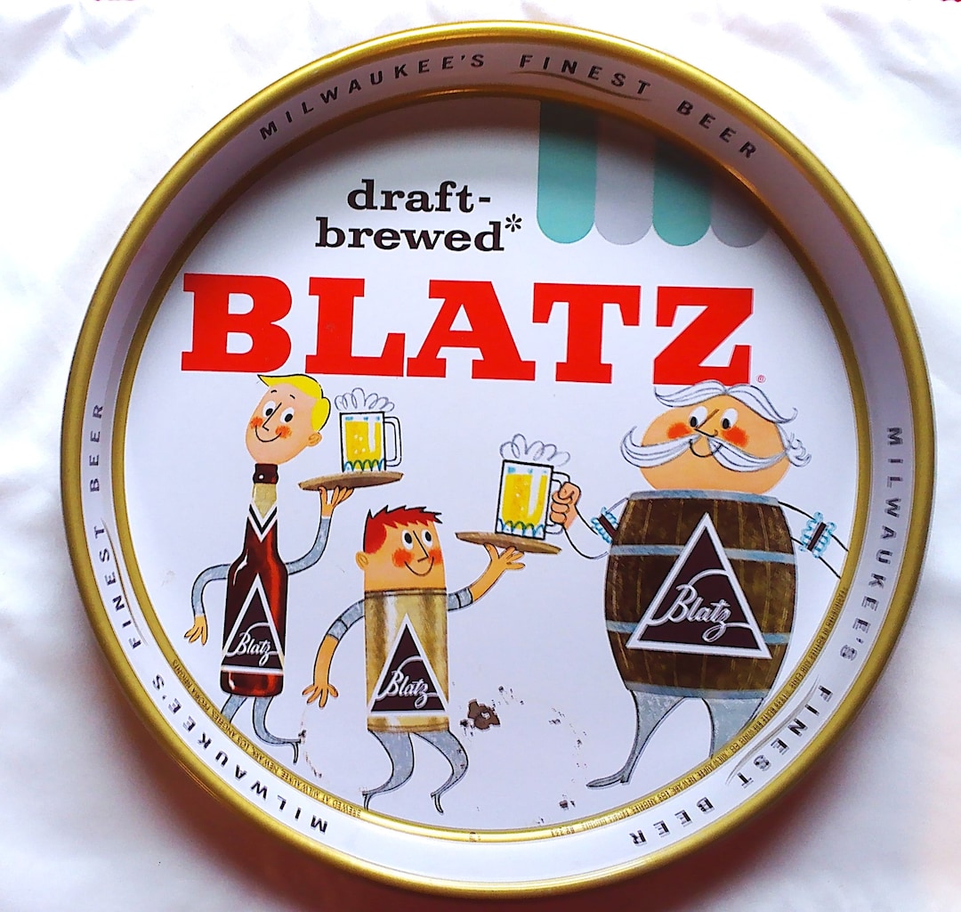 Blatz Beer Serving Tray Metal 13 1959 - Etsy