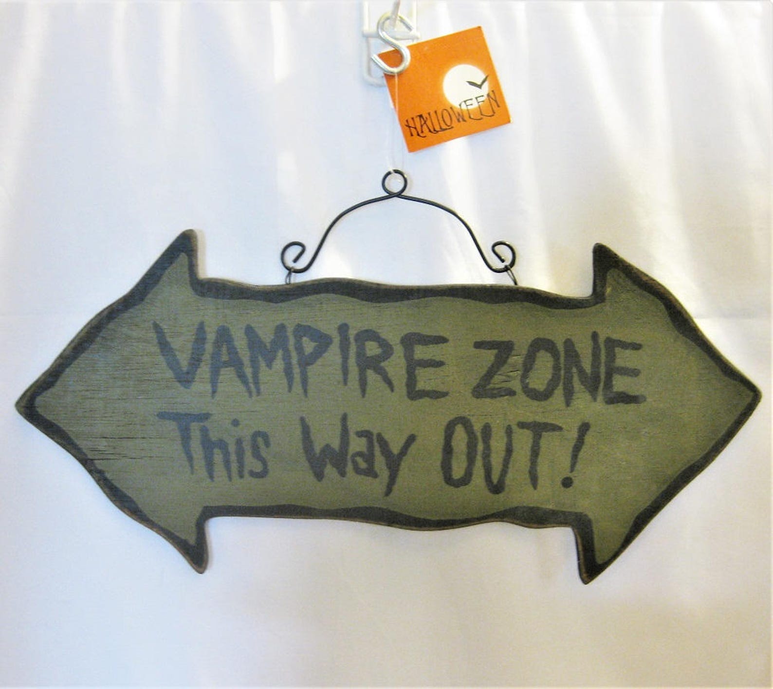 Halloween Vampire Zone Wood Sign 18 - Etsy