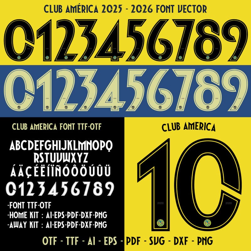 Club American Font - Etsy