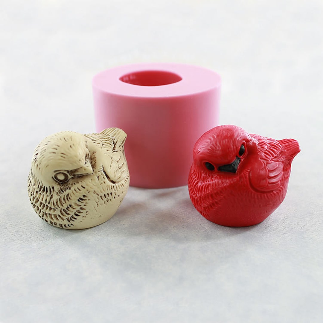 Silicone Bird Mold 3D Mould for Casting Resin Soap Wax Isomalt Candy ...