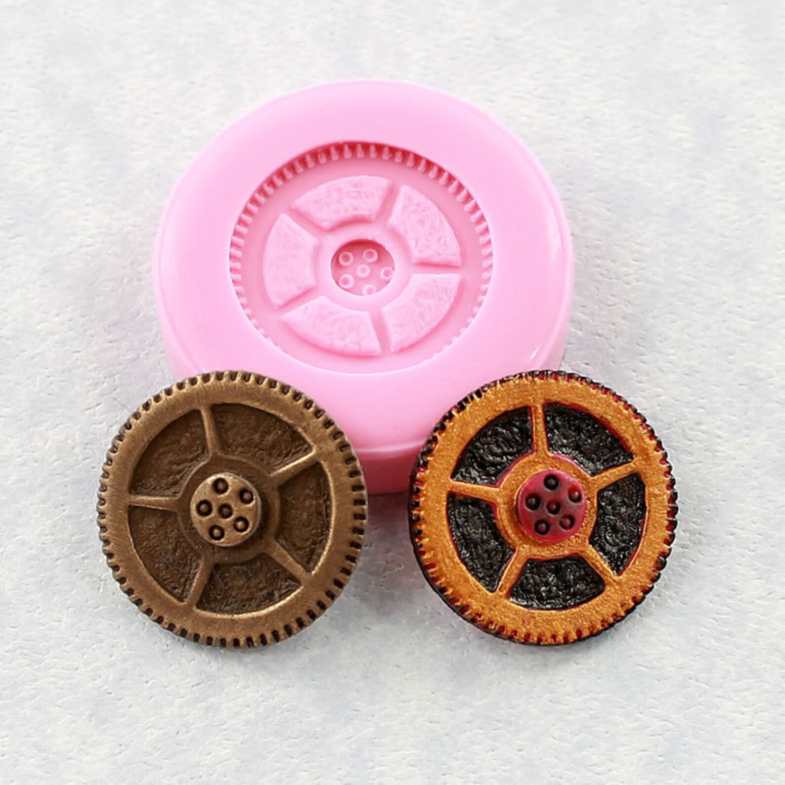 Steampunk Gear Mold Mould Polymer Clay Resin Wax Jewelry Mold PMC (309 ...
