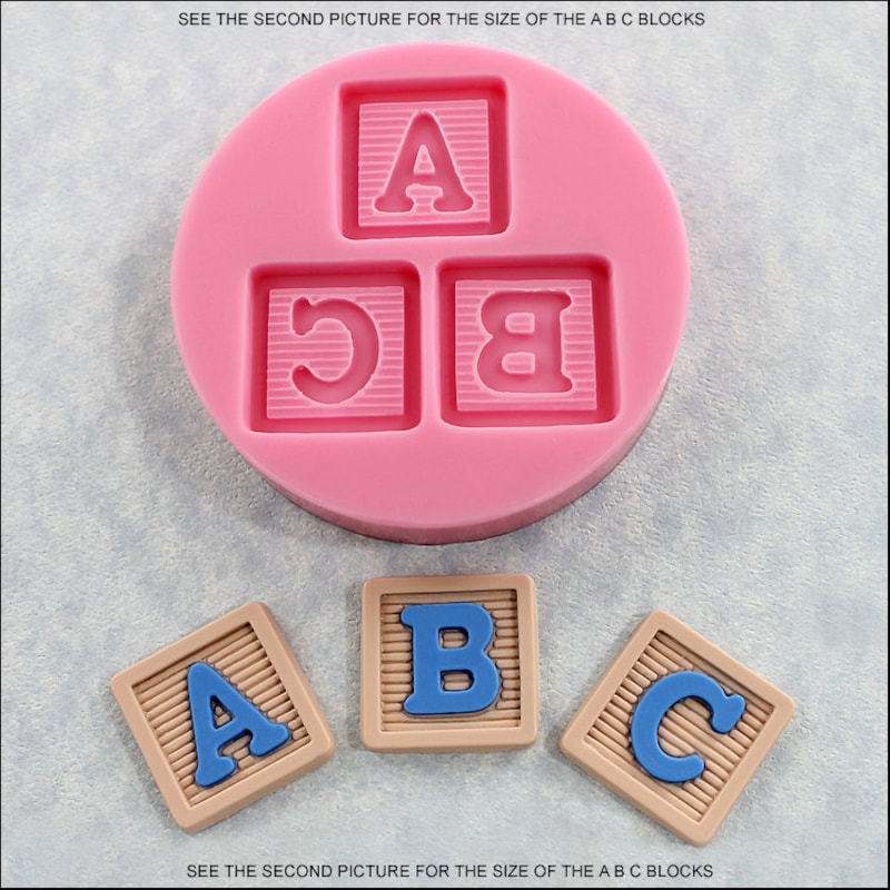 Block Letter Fondant - Etsy