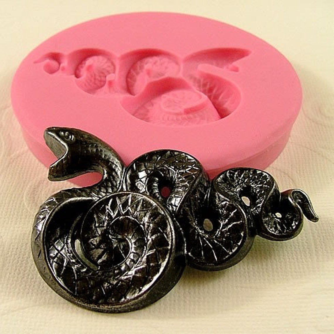 Large Snake Silicone Casting Mold/mould 67mm for Crafts - Etsy