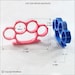 Brass Knuckles Mold Large Full Size Flexible Silicone Mould - Crafts ...