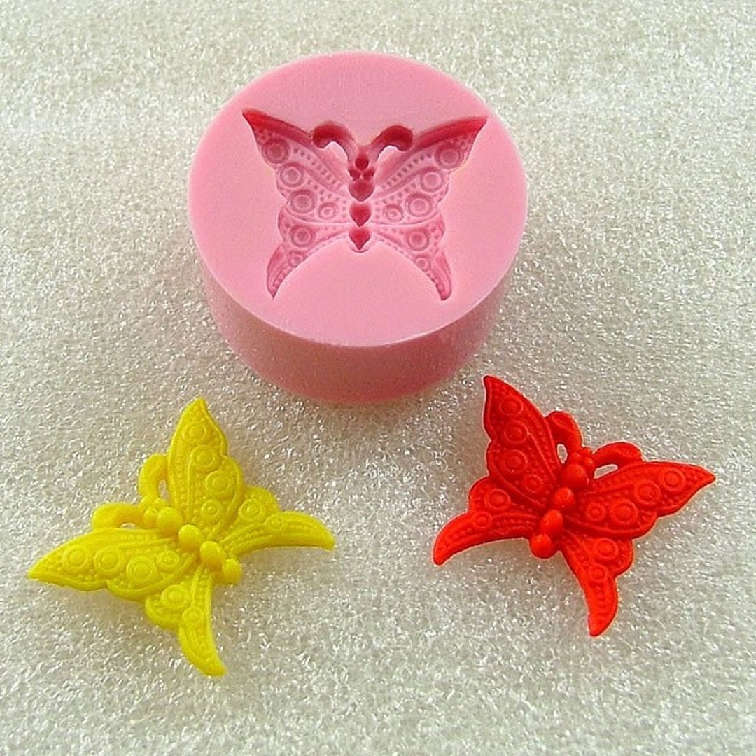 Tiny Butterfly Flexible Mini Mold/mould (21mm) for Crafts, Jewelry ...