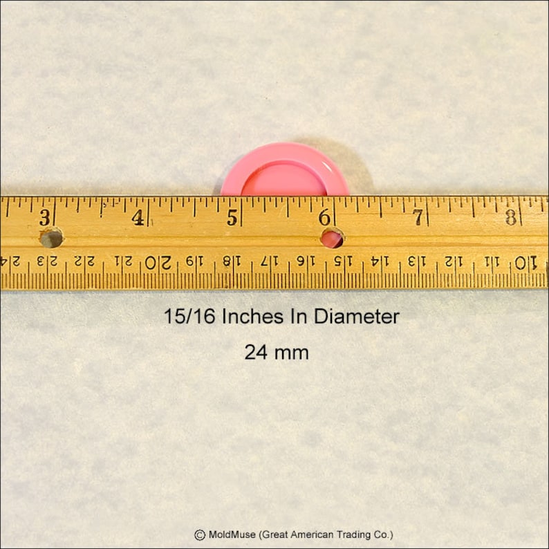 Circle Disk 15/16 Inches Diameter Flexible Silicone Mold Mould - Etsy
