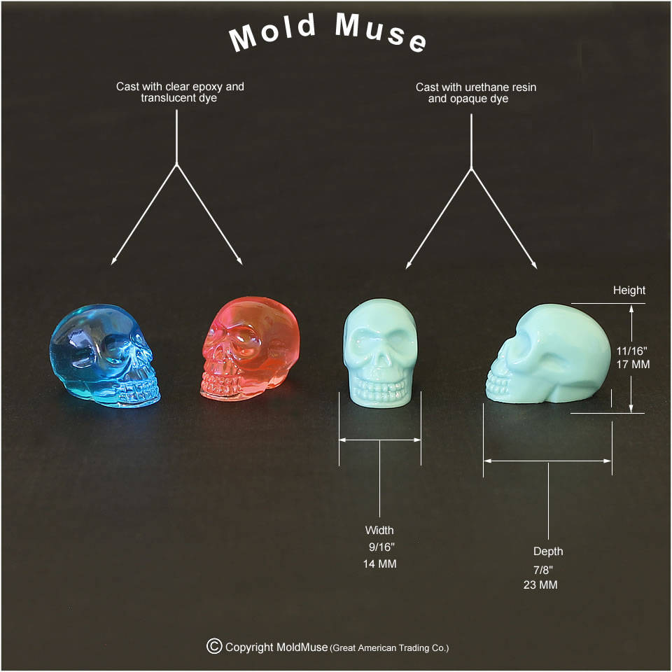Small Skull Mold 3D Resin Candy Clay Chocolate 368 - Etsy