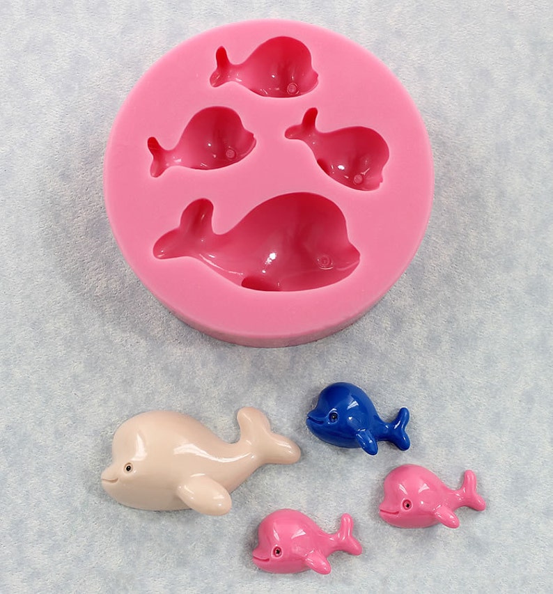 Dolphin Mold Kawaii Silicone Mould Resin Polymer Clay - Etsy